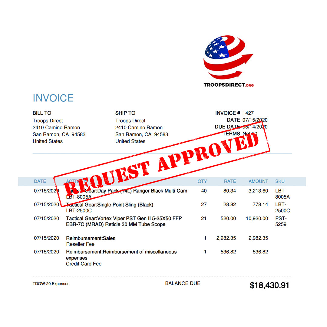 Troops Direct – When Troops Request it, We Provide it. No Charge.